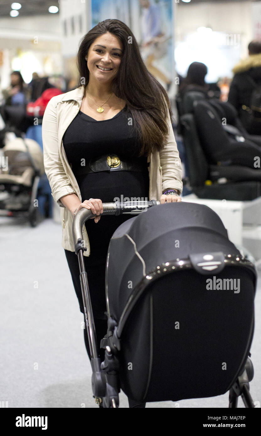 Casey Batchelor attends the Baby Show at ExCeL London on Friday March 2 ...
