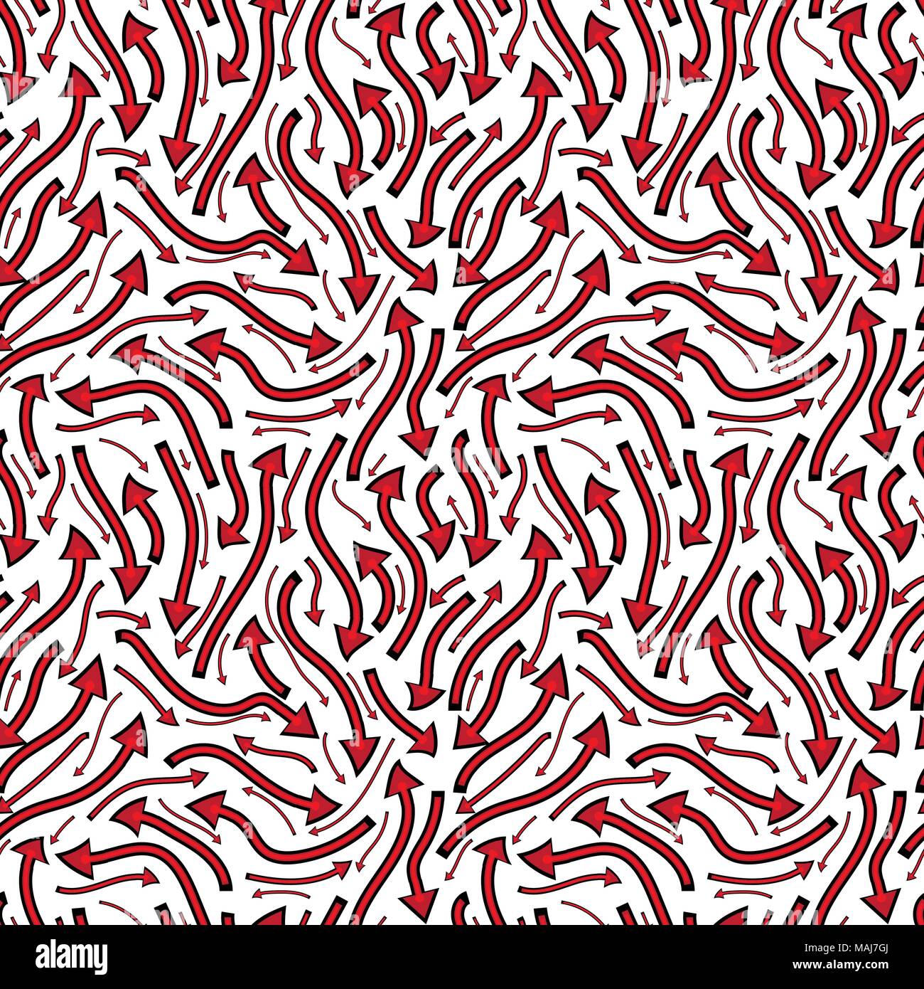 Seamless repeating pattern of arrows Stock Vector Image & Art - Alamy