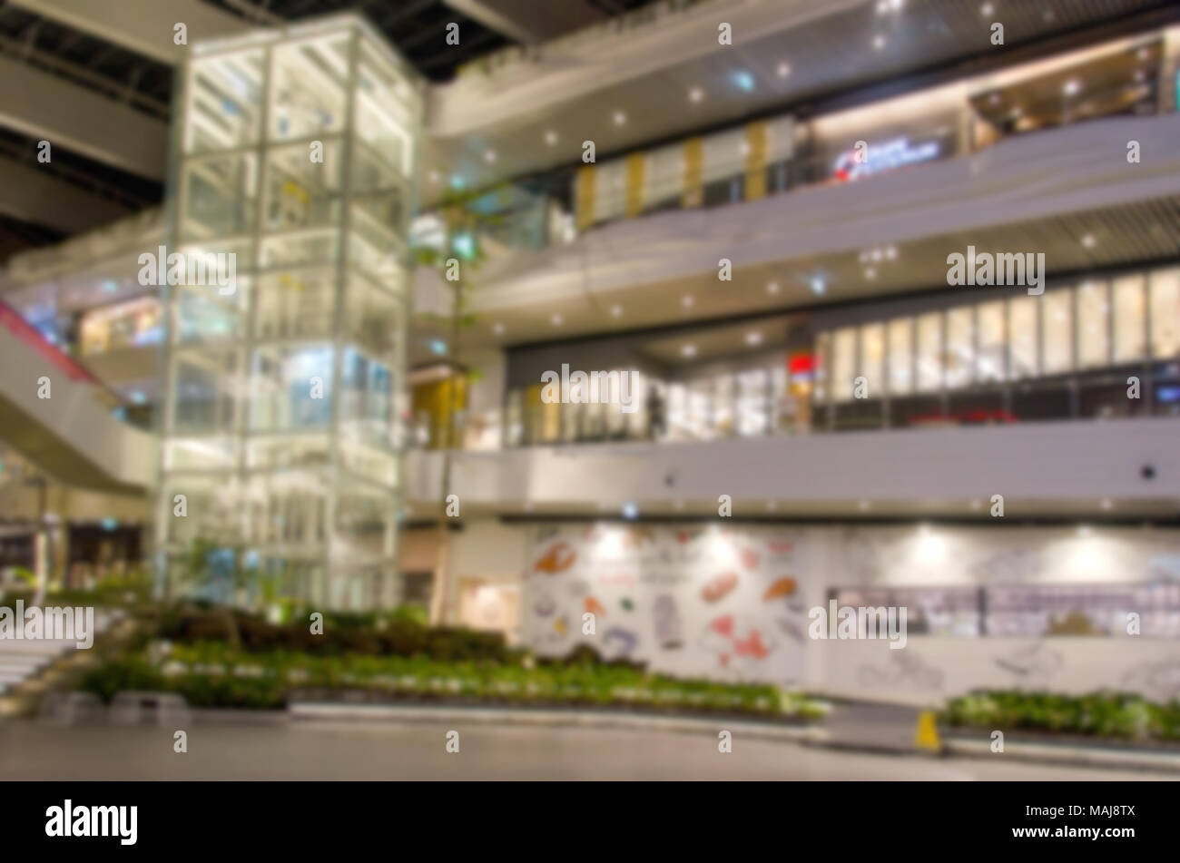 Abstract blur shopping mall. Used for advertising backdrop Stock Photo ...