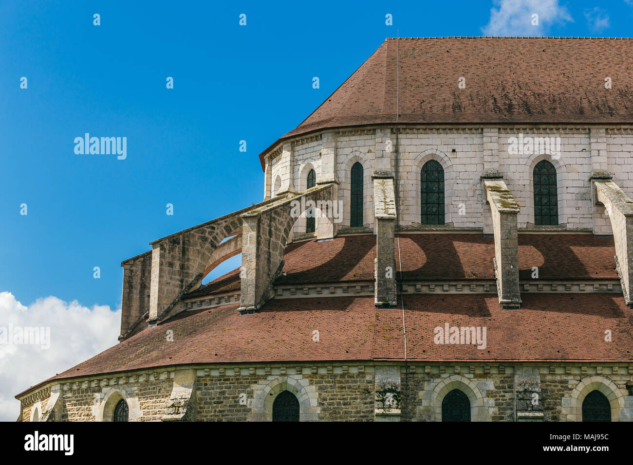 Abbey in France Pontigny, the former Cistercian abbey in France, one of ...
