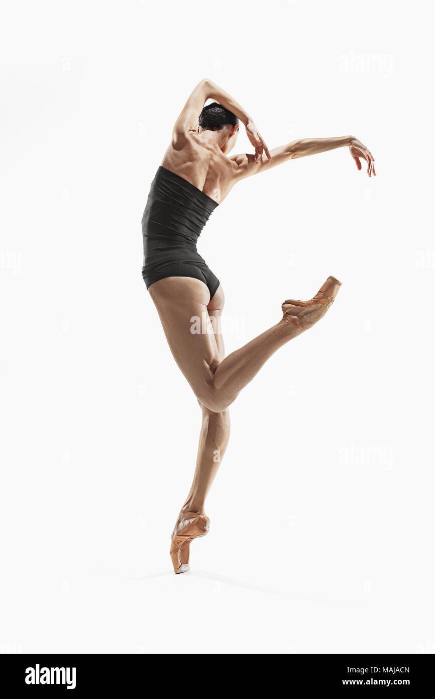 Aerobics fitness woman exercising isolated in full body Stock Photo - Alamy