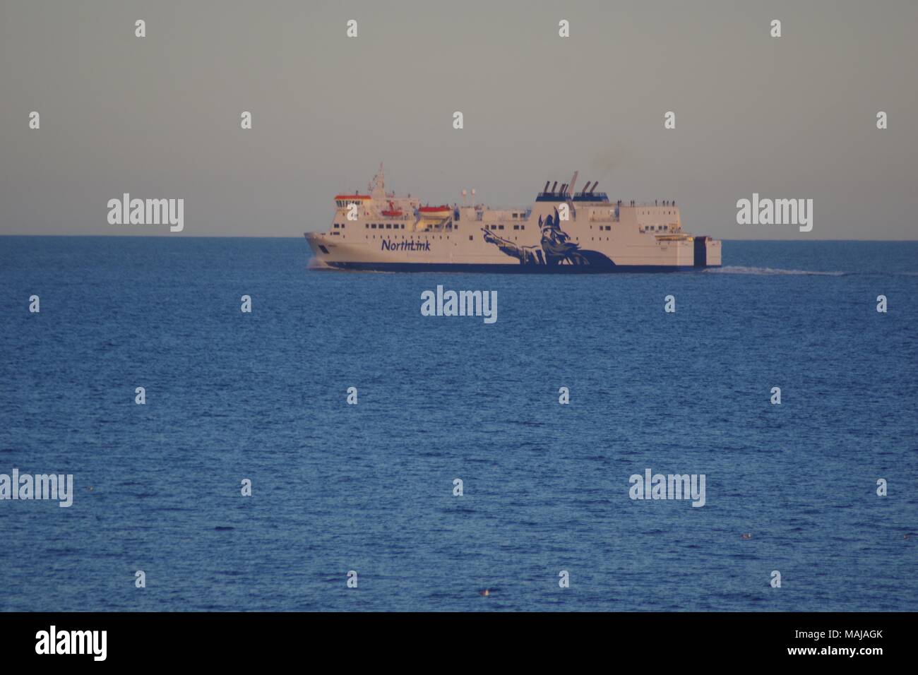 Northlink Passanger Ferry from Aberdeen to Shetland on a Calm North Sea ...