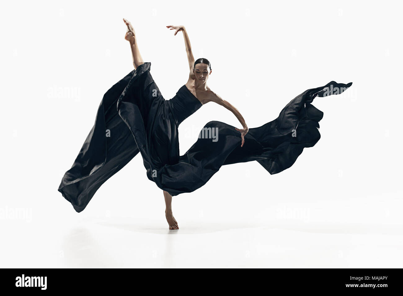 Aerobics fitness woman exercising isolated in full body Stock Photo - Alamy
