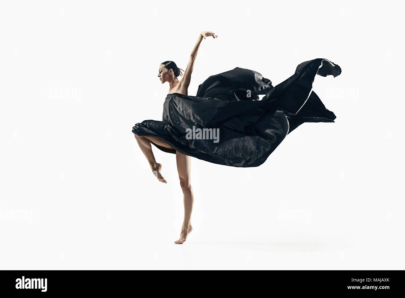 Aerobics fitness woman exercising isolated in full body Stock Photo - Alamy