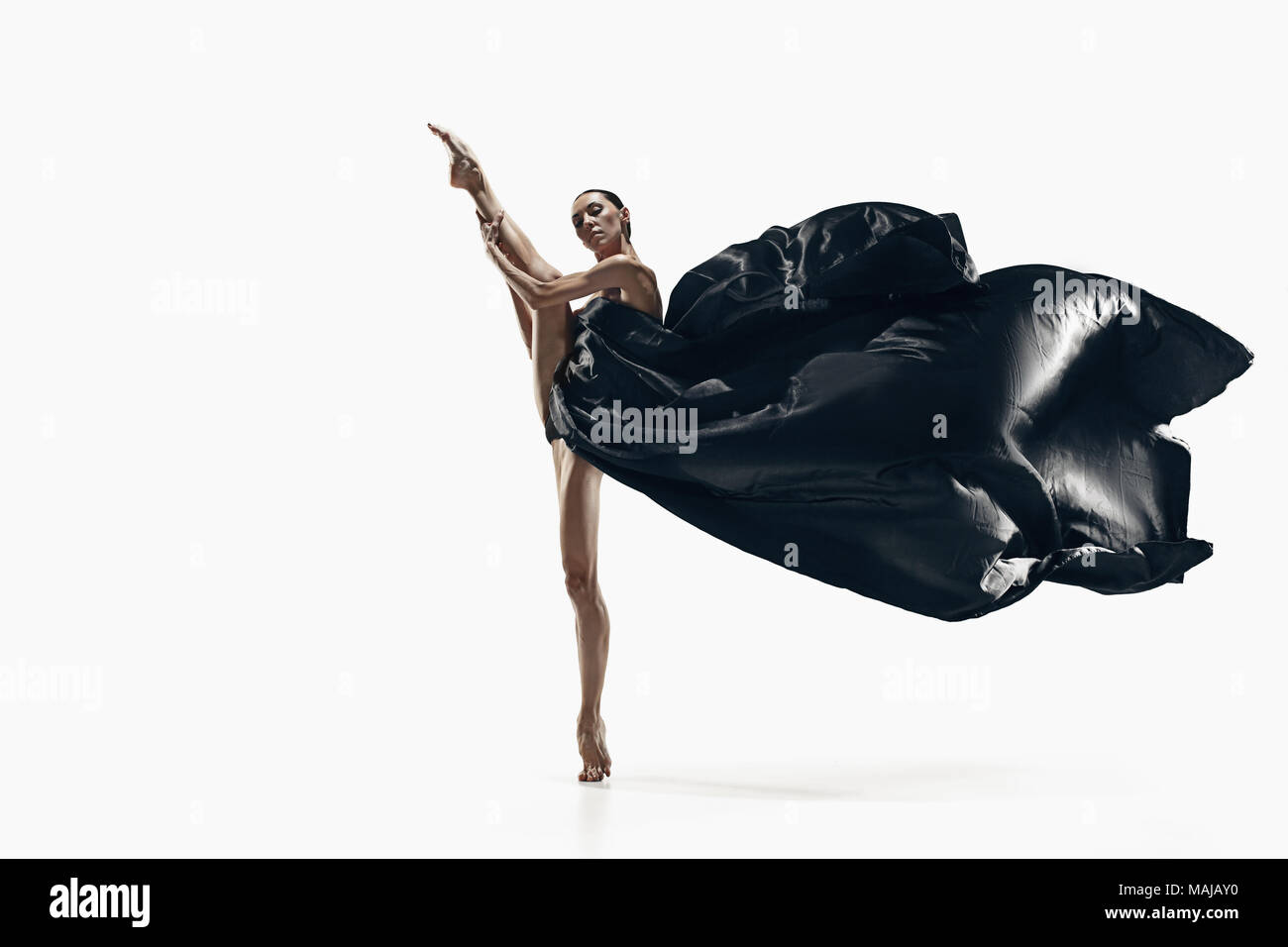 Aerobics fitness woman exercising isolated in full body Stock Photo - Alamy