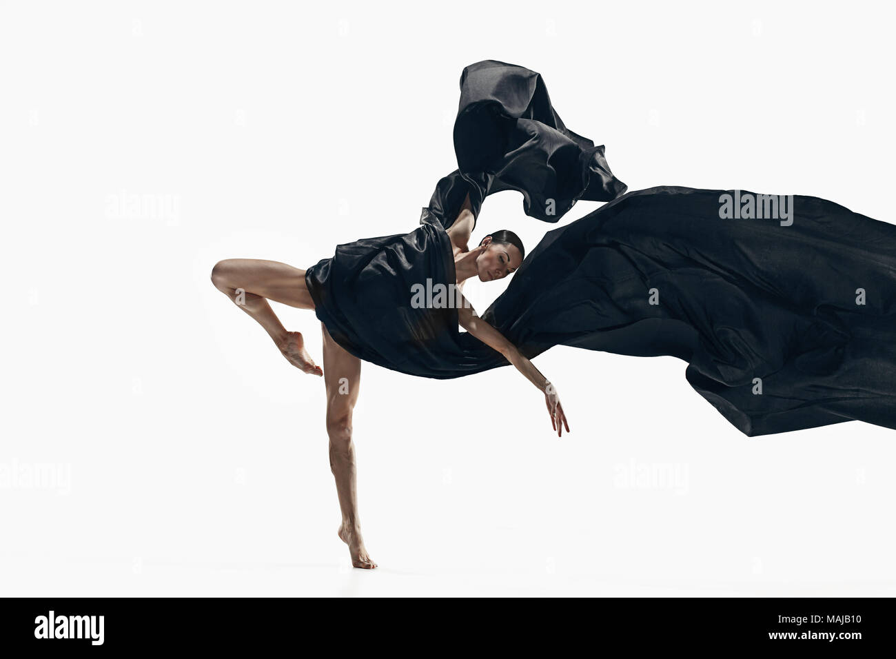 Aerobics fitness woman exercising isolated in full body Stock Photo - Alamy
