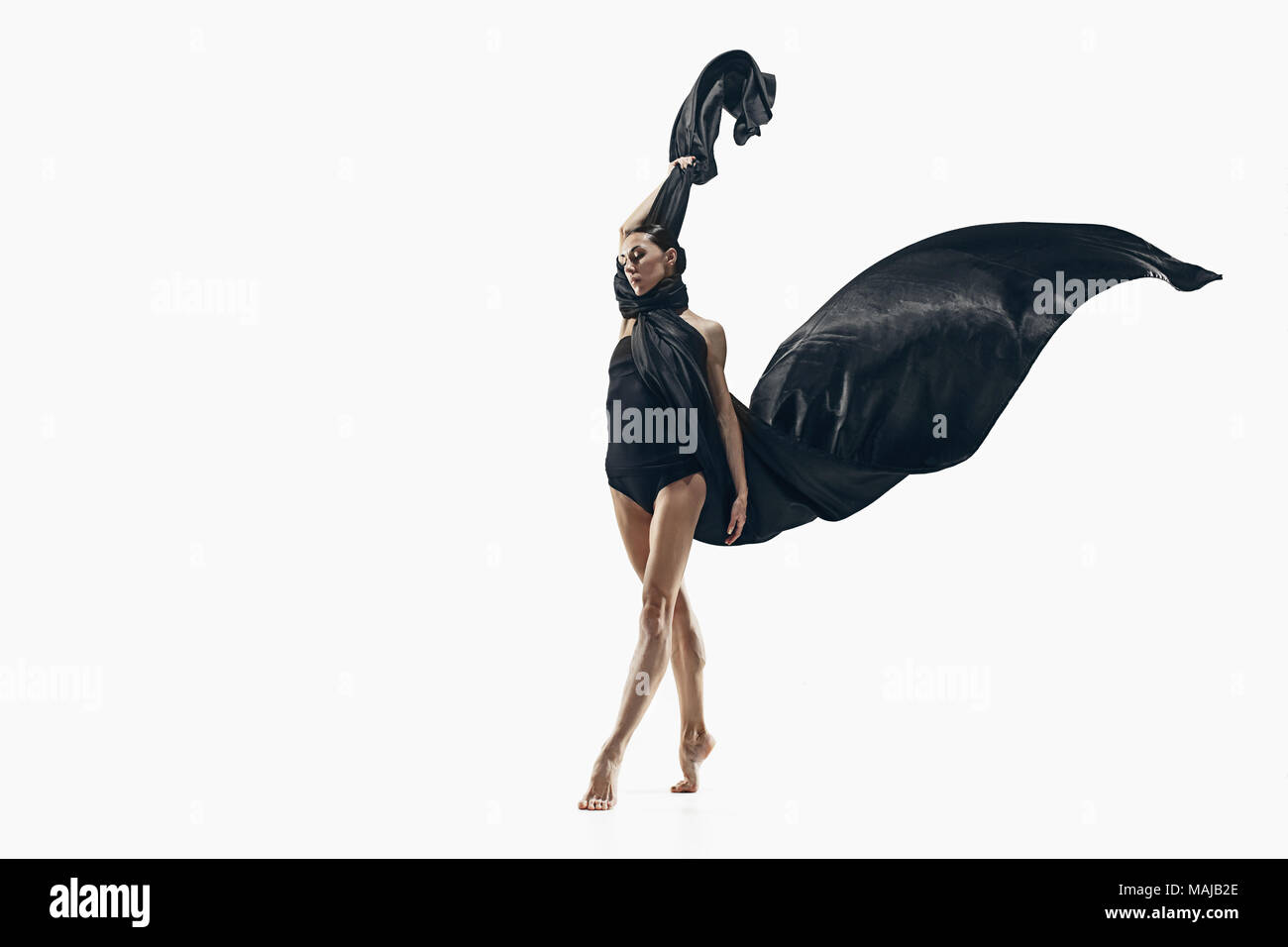 Aerobics fitness woman exercising isolated in full body Stock Photo - Alamy