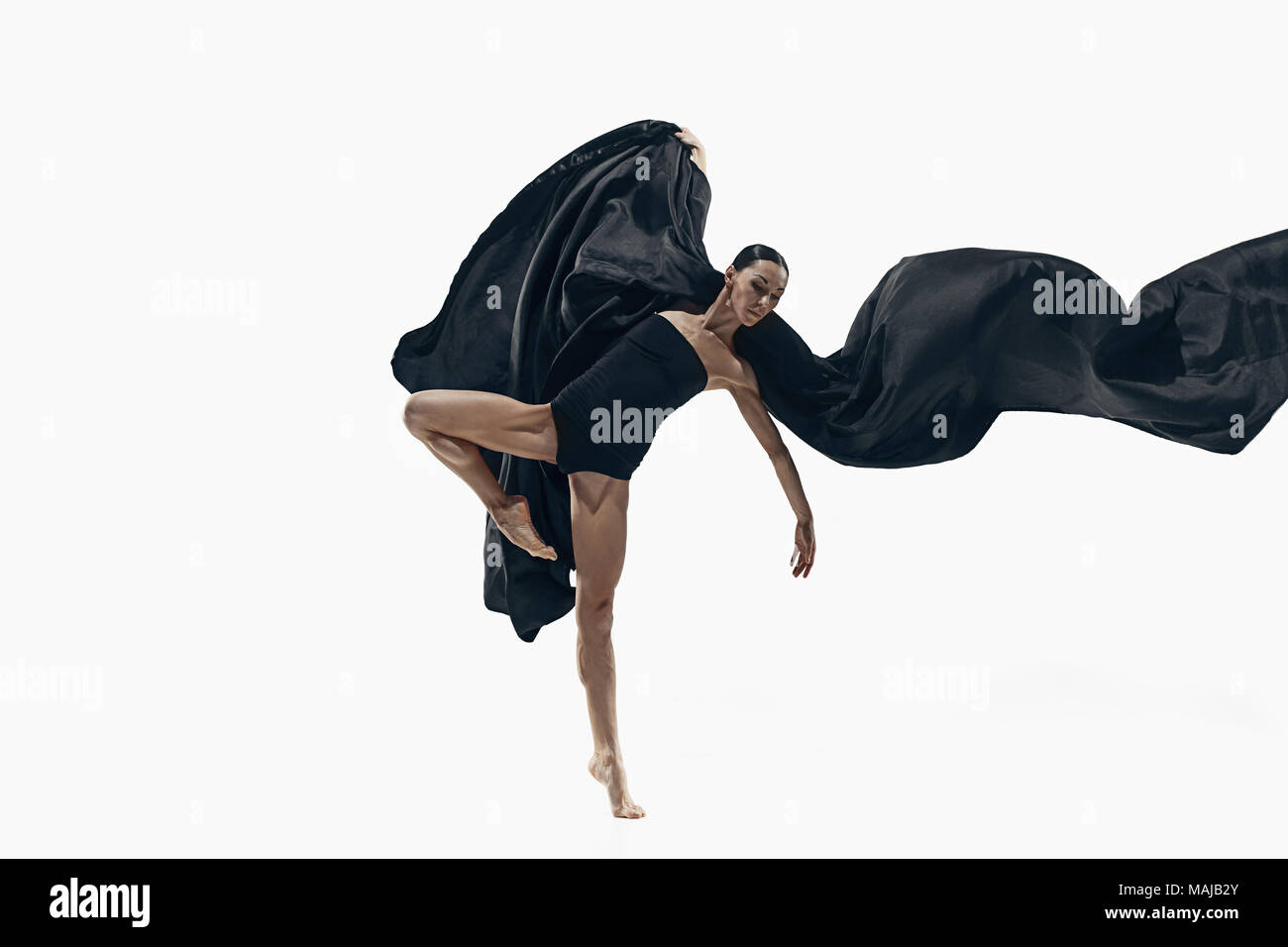Aerobics fitness woman exercising isolated in full body Stock Photo - Alamy