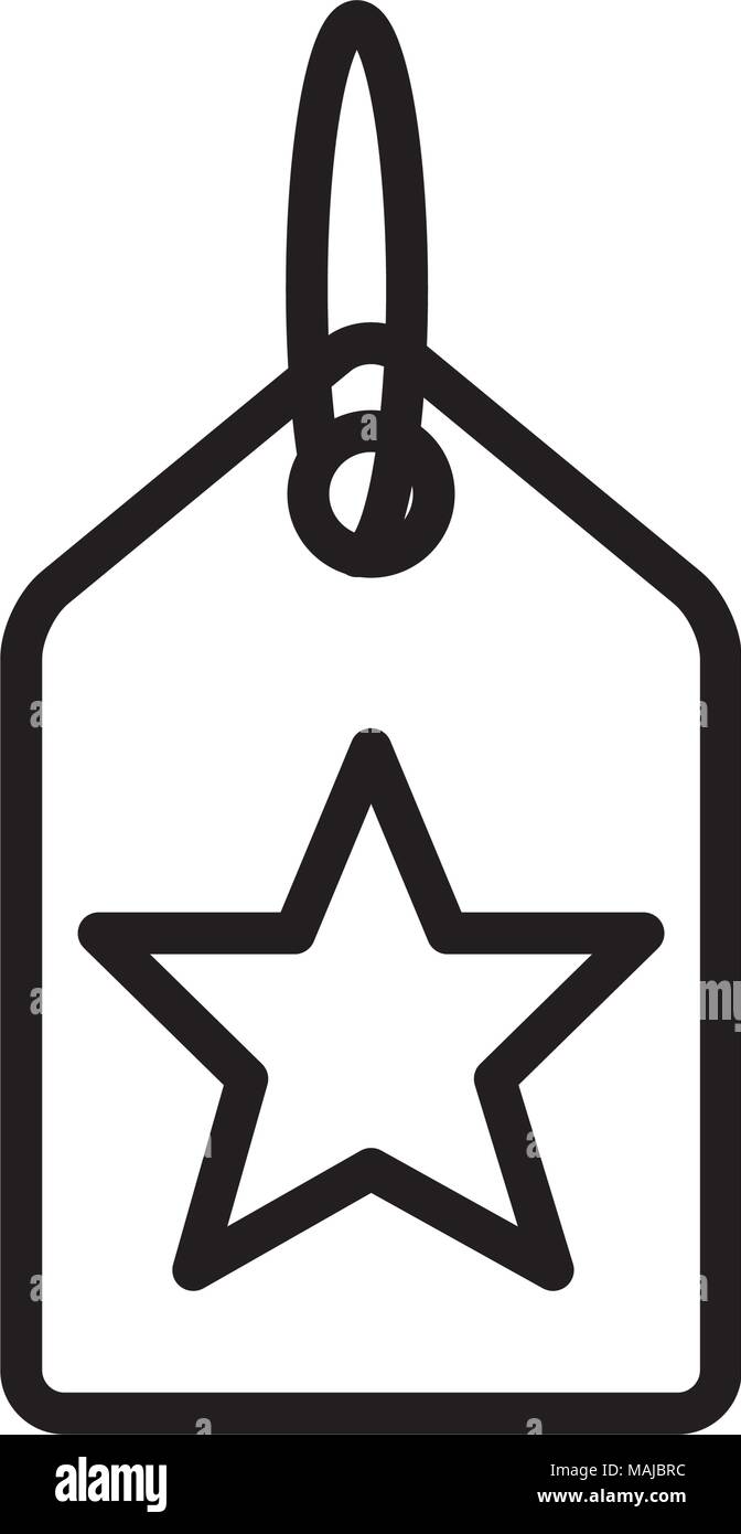 market tag with star vector illustration design Stock Vector Image ...