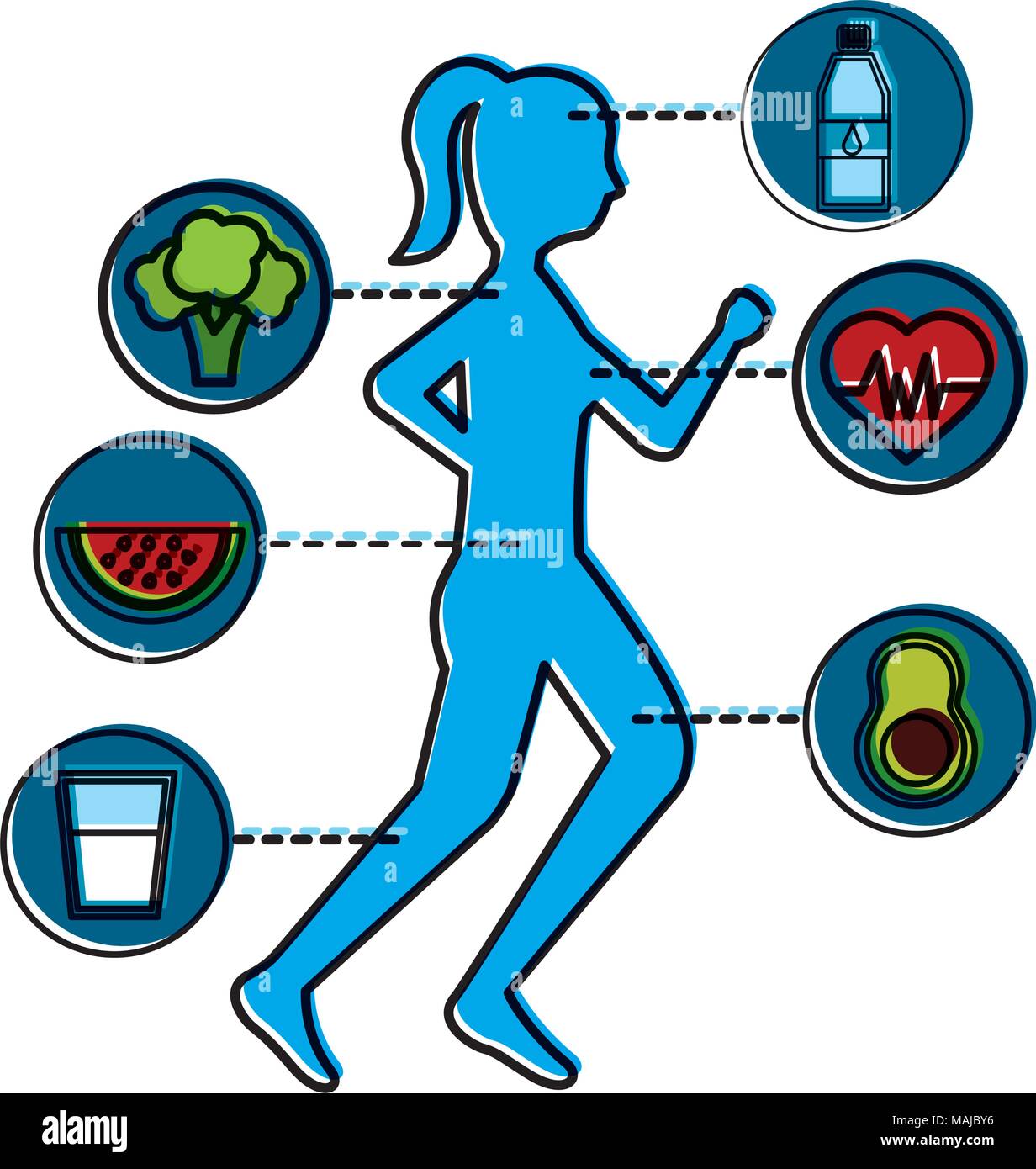 Women Running Symbols