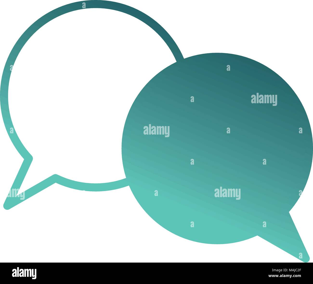 speech bubbles comunication icon vector illustration design Stock ...