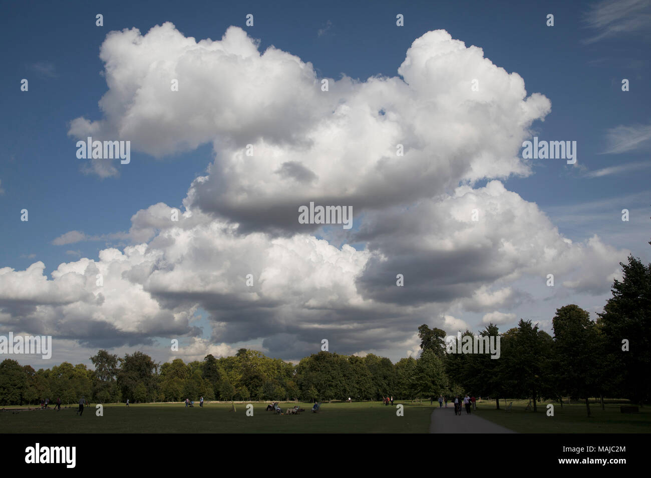 Dramatic cloud formation over Hyde Park in London, England, United ...