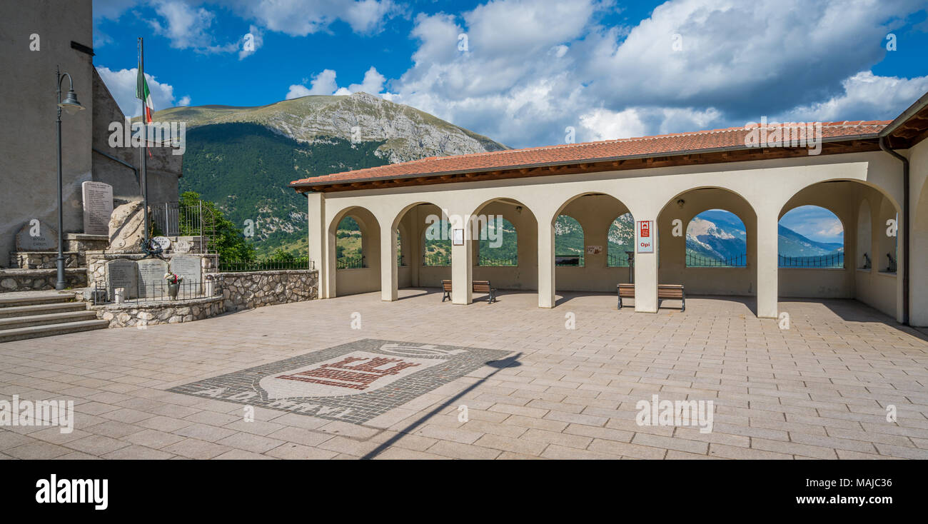 Scenic sight in Opi, rural village in Abruzzo National Park, province ...