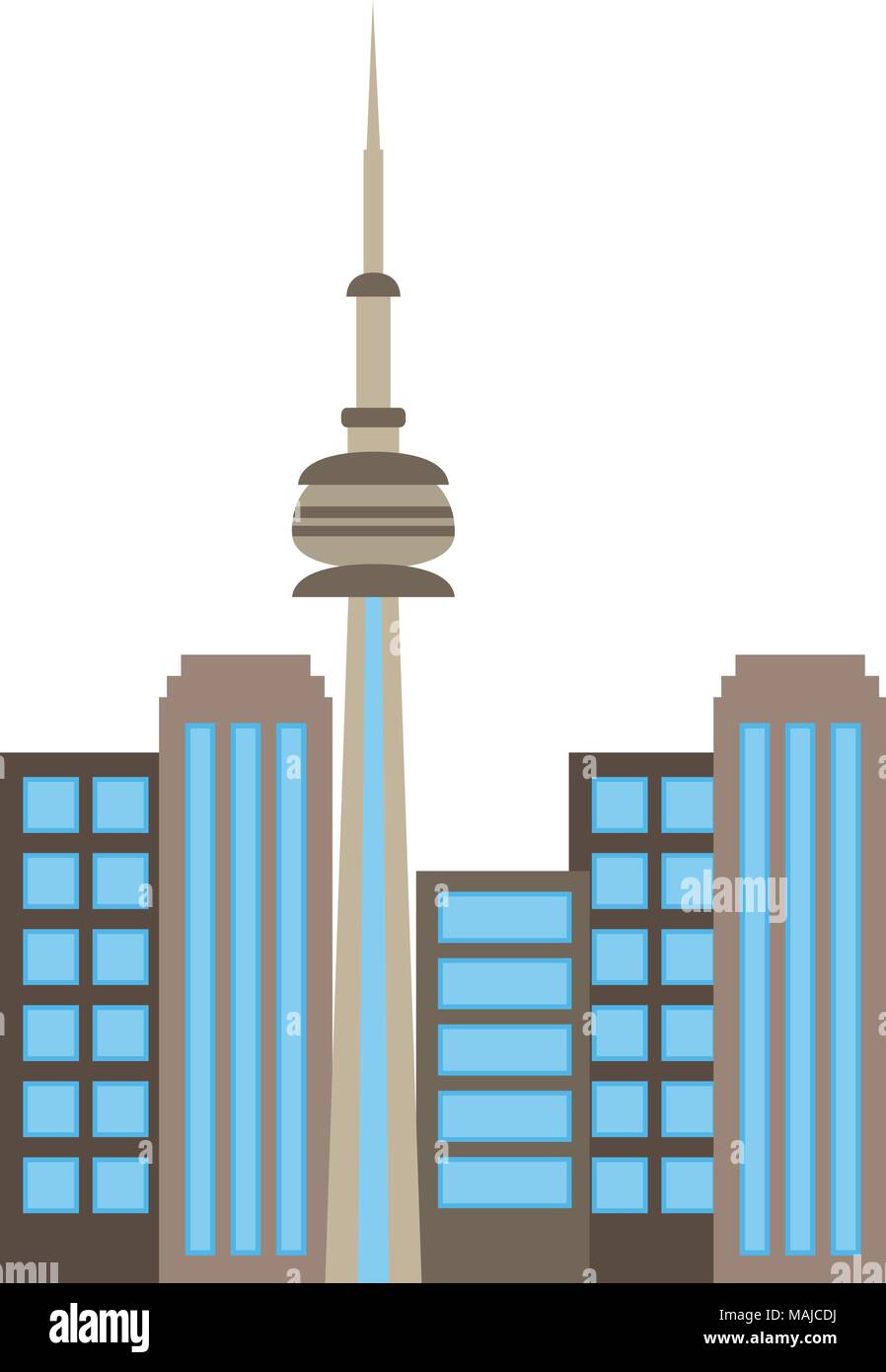 toronto canada city scene vector illustration design Stock Vector Image ...