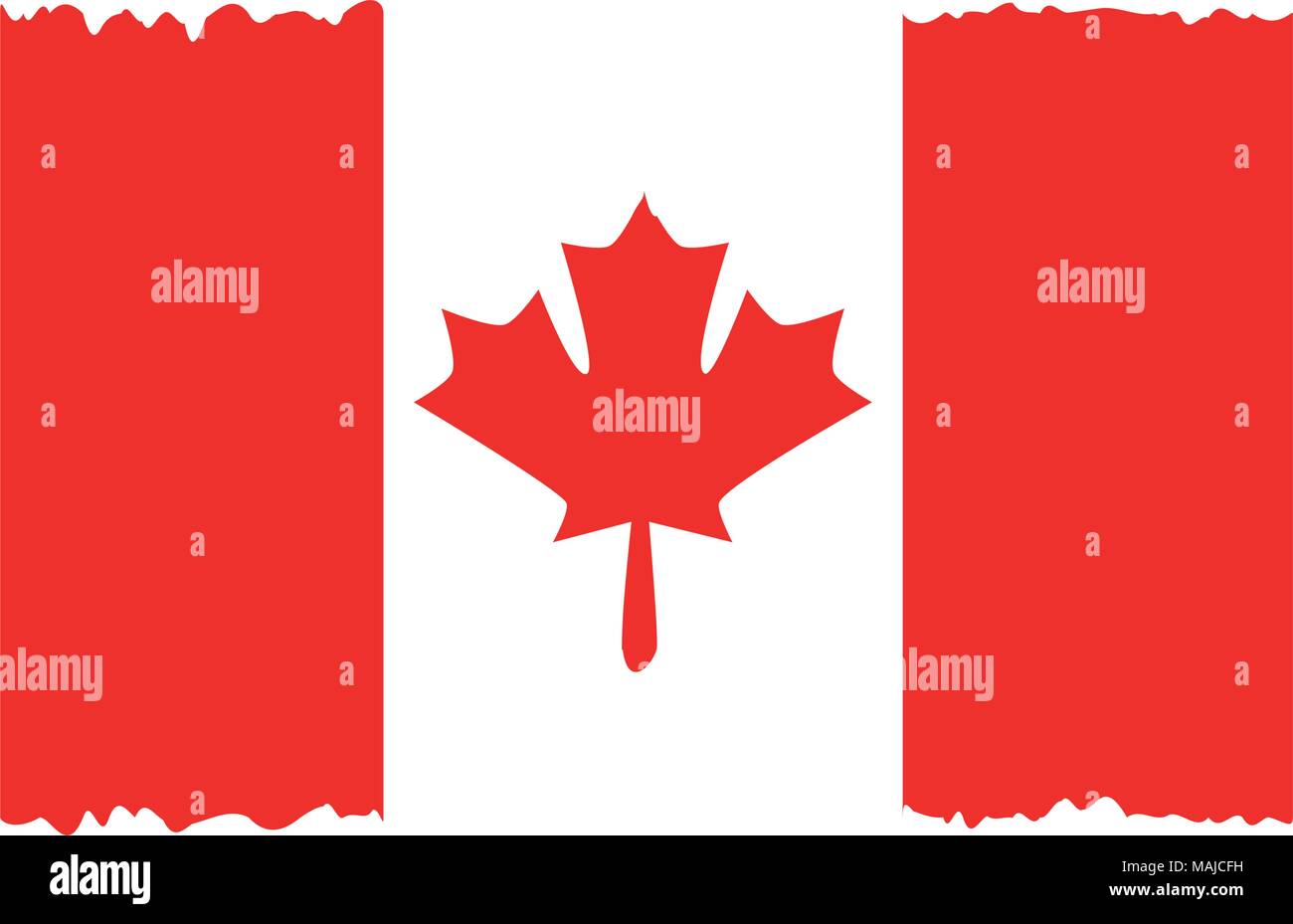 canadian flag country icon vector illustration outline Stock Vector ...
