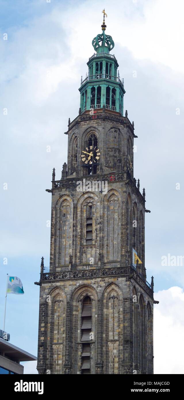 A bell tower in a city centre Stock Photo - Alamy