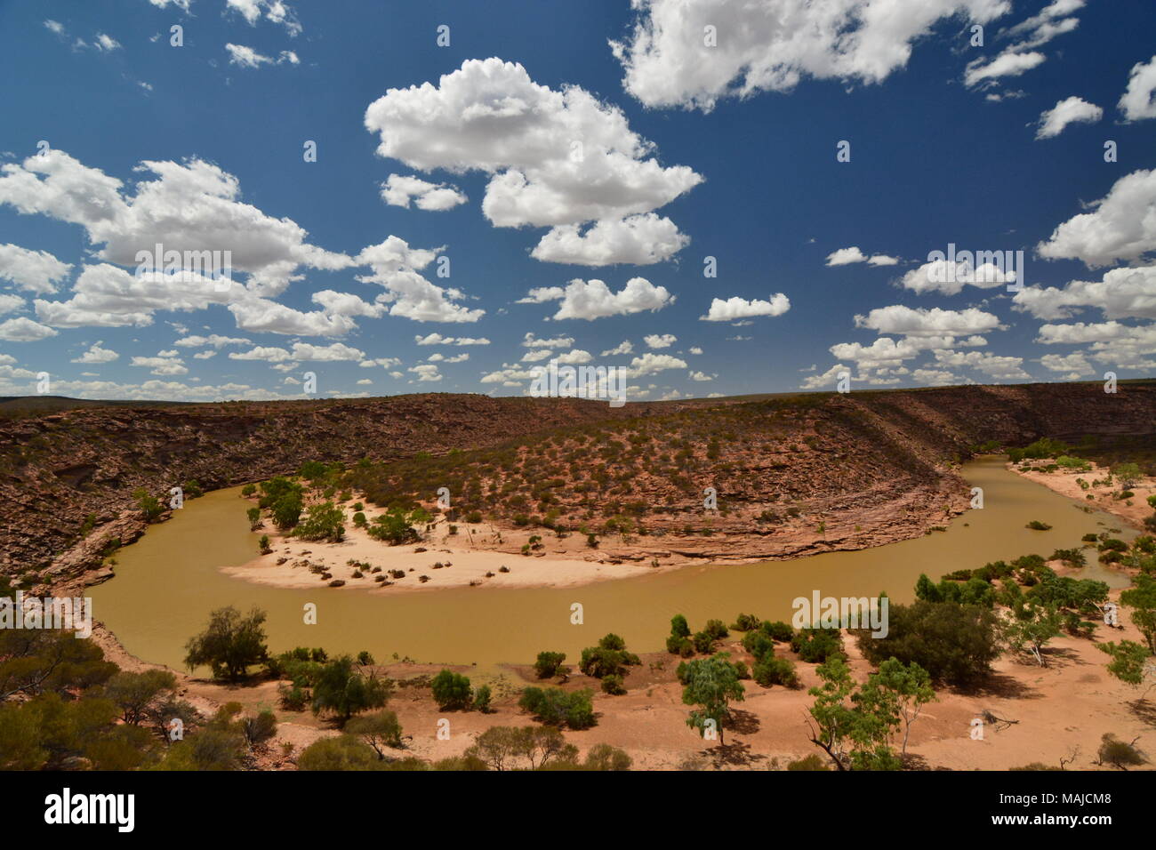 Murchison river. Kalbarri National Park. Western Australia Stock Photo ...