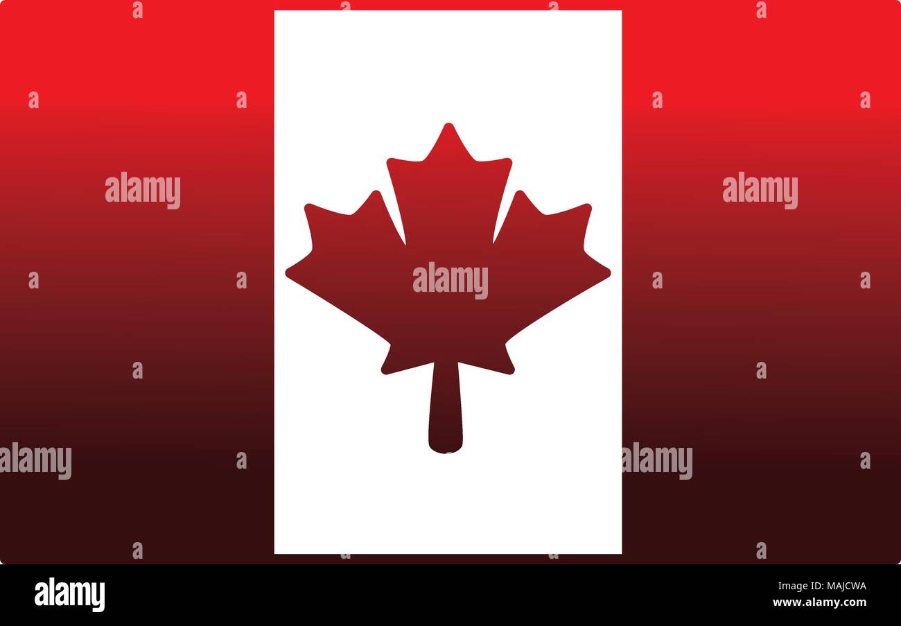 canadian flag country icon vector illustration outline Stock Vector ...
