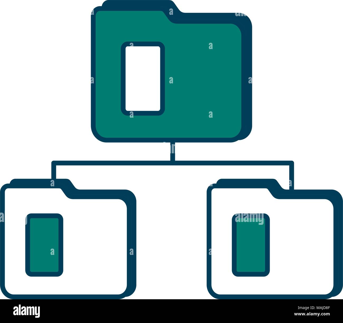 network folders isolated icons vector illustration design Stock Vector ...