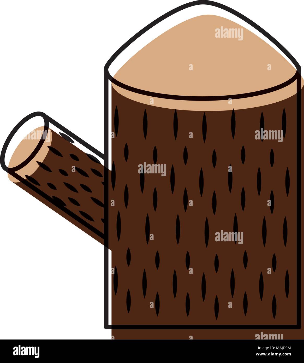 trunk of tree cut forest vector illustration design Stock Vector Image ...