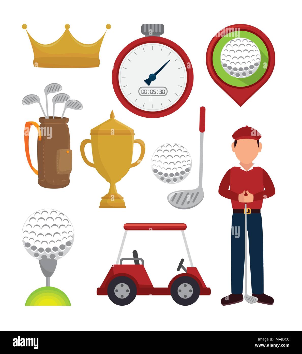 Golf sport design theme, vector illustration eps 10 Stock Vector Image ...