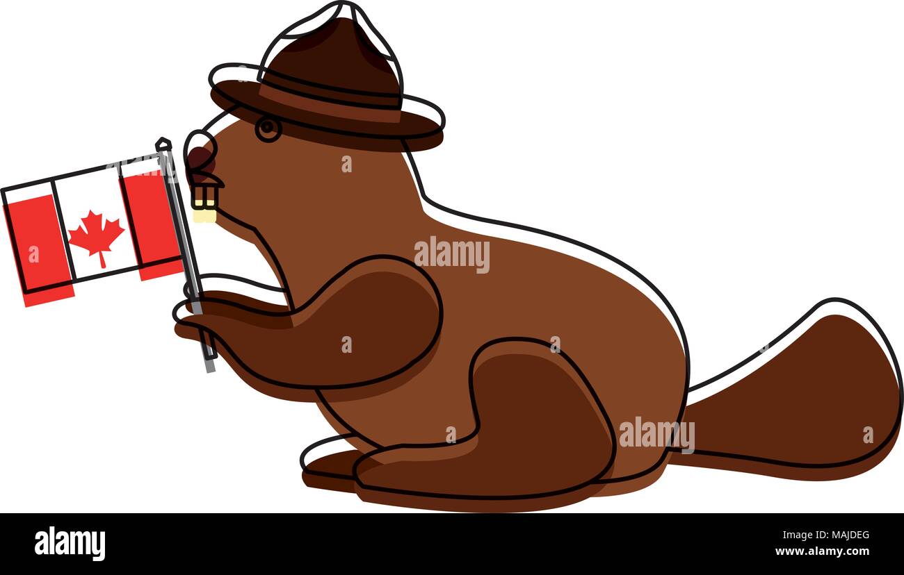 Beaver fur hat Stock Vector Images - Alamy