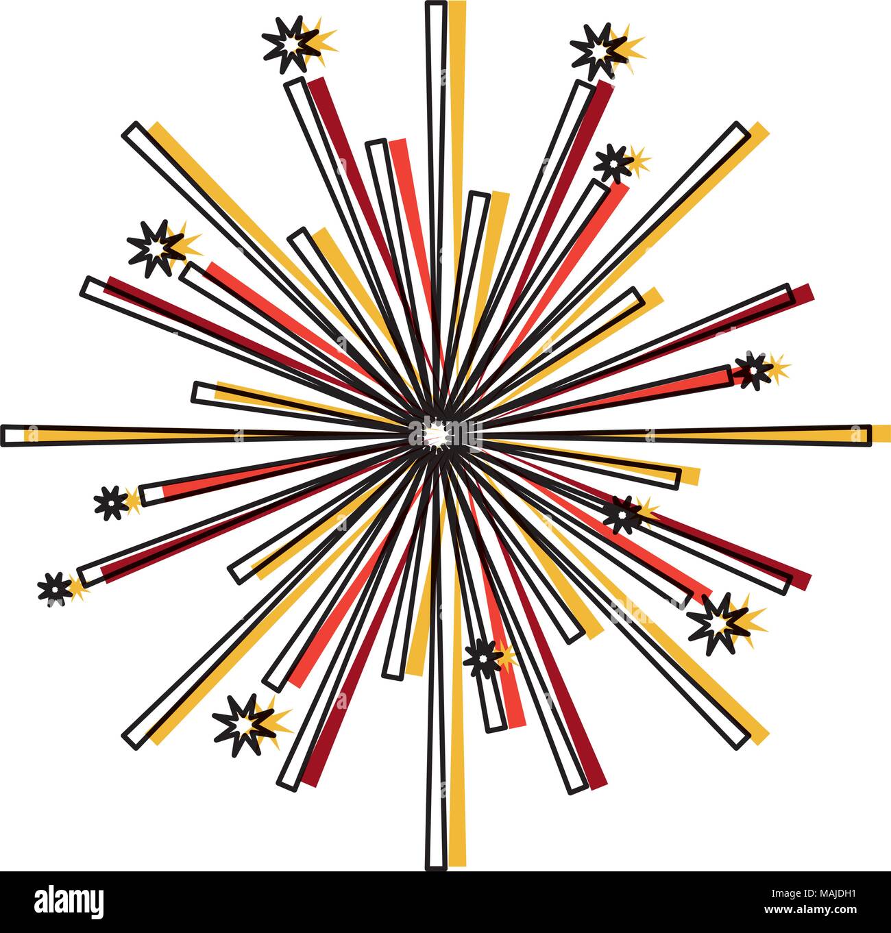 fireworks starburst pattern background vector illustration design Stock ...