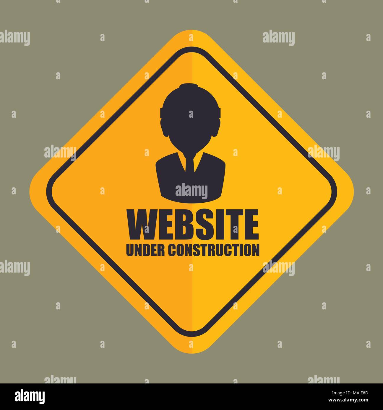 Under construction machinery and equipment design, vector illustration ...