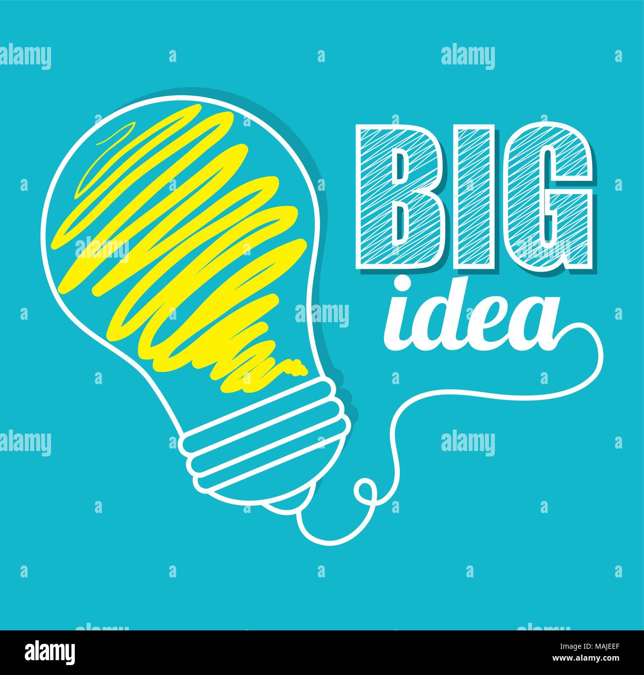 Big idea, creative and intelligence theme design, vector illustration ...
