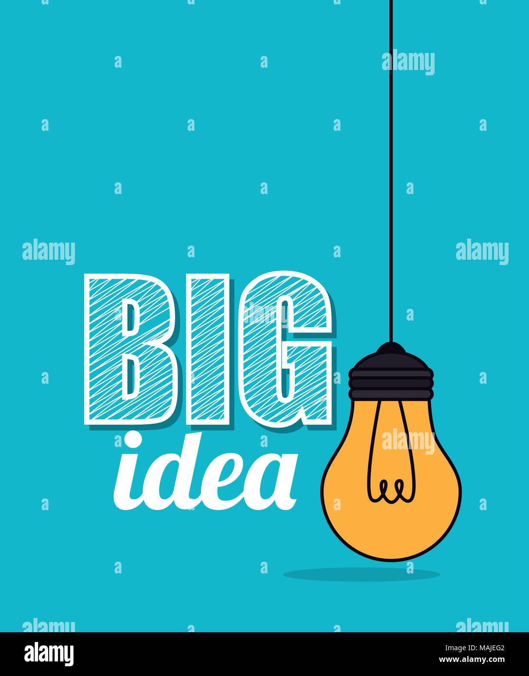 Big idea, creative and intelligence theme design, vector illustration ...