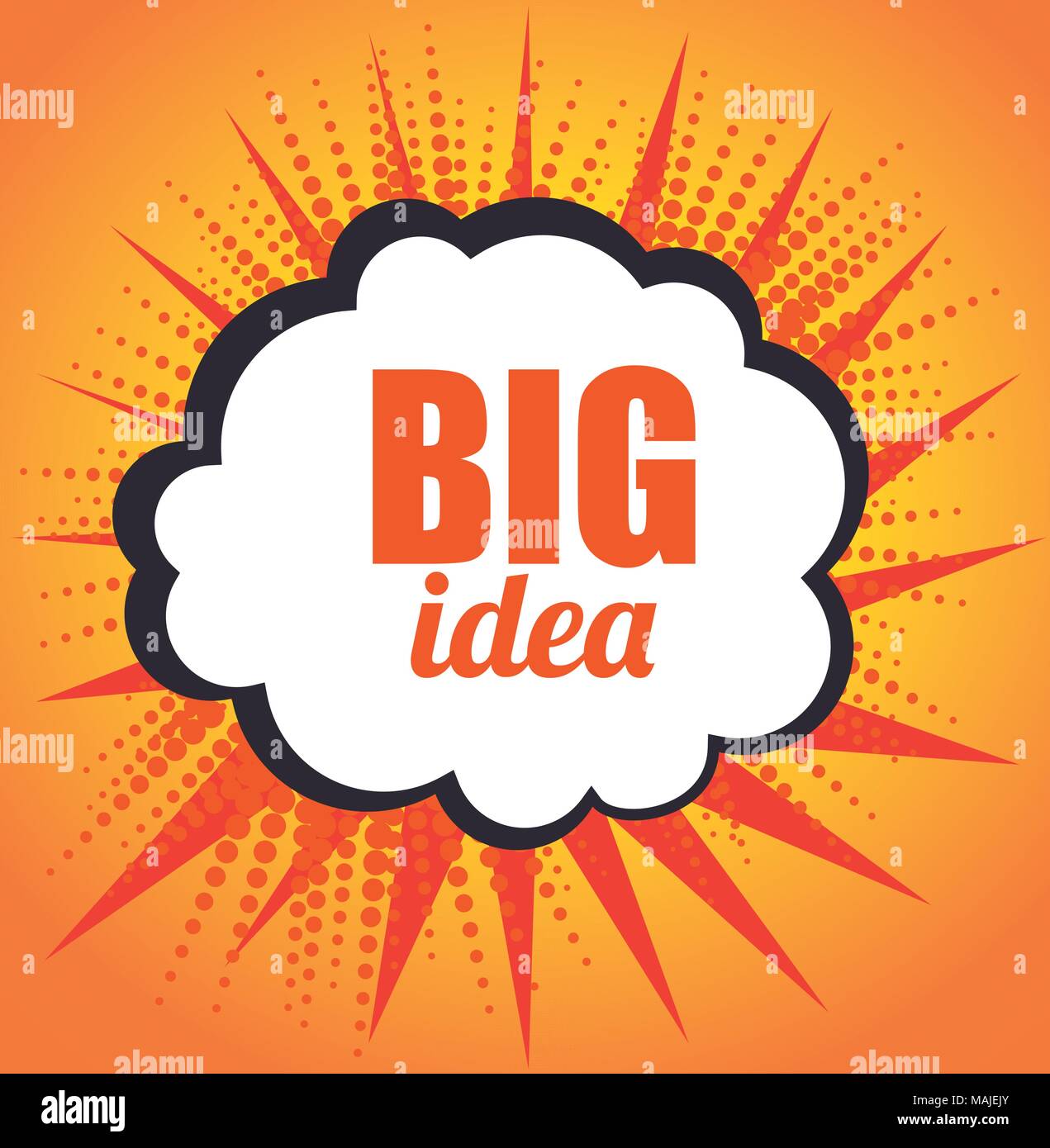 Big idea, creative and intelligence theme design, vector illustration ...