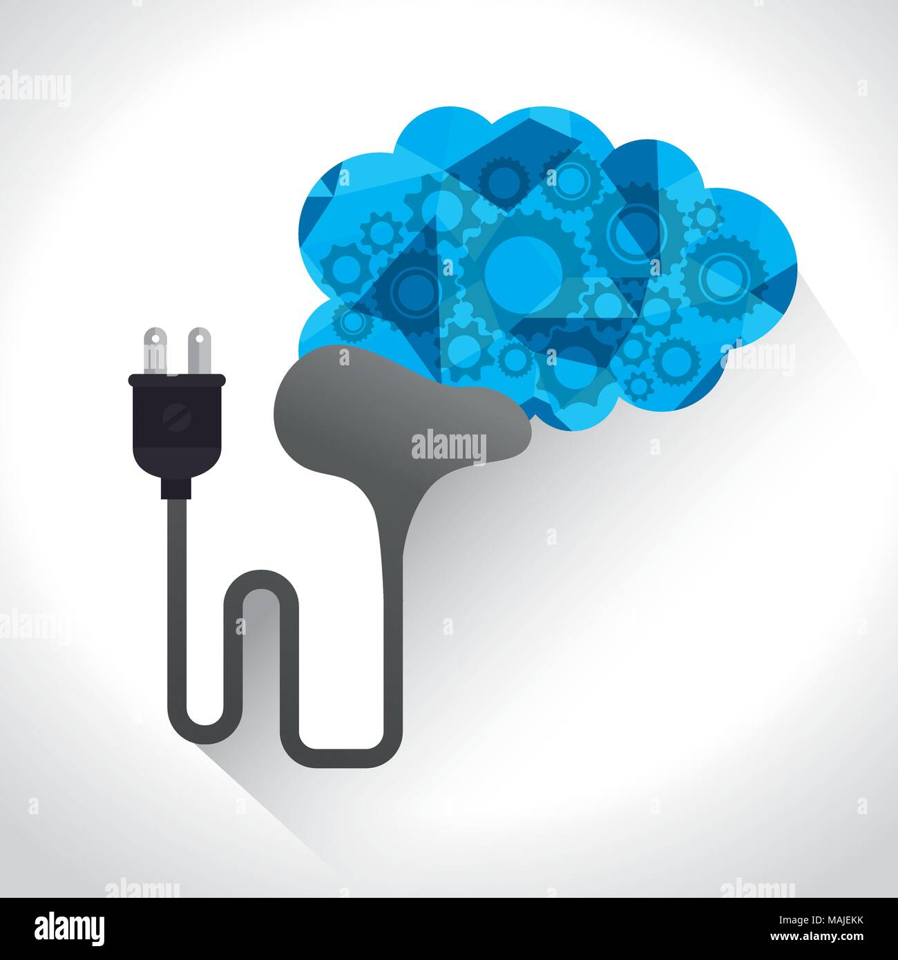 Big idea, creative and intelligence theme design, vector illustration ...