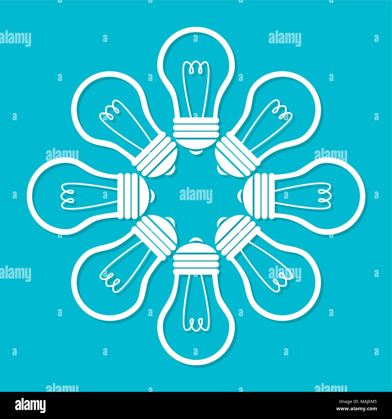 Big idea, creative and intelligence theme design, vector illustration ...