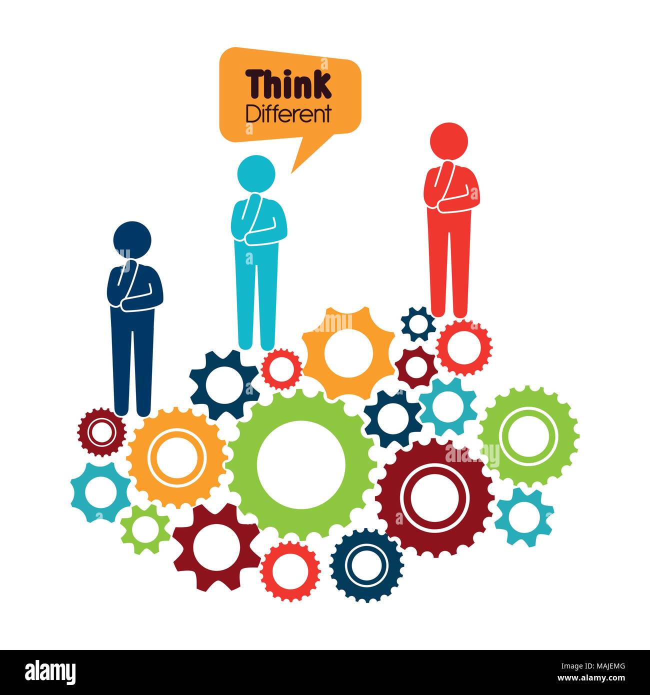 Big idea, creative and intelligence theme design, vector illustration ...