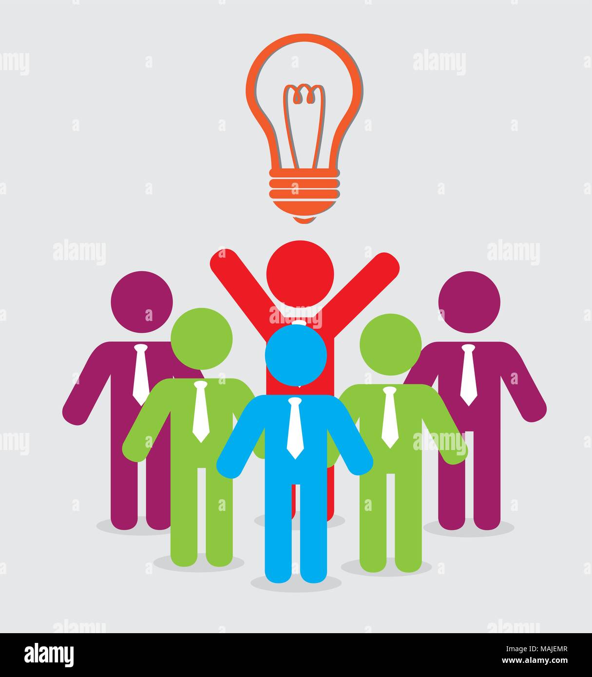 Big idea, creative and intelligence theme design, vector illustration ...