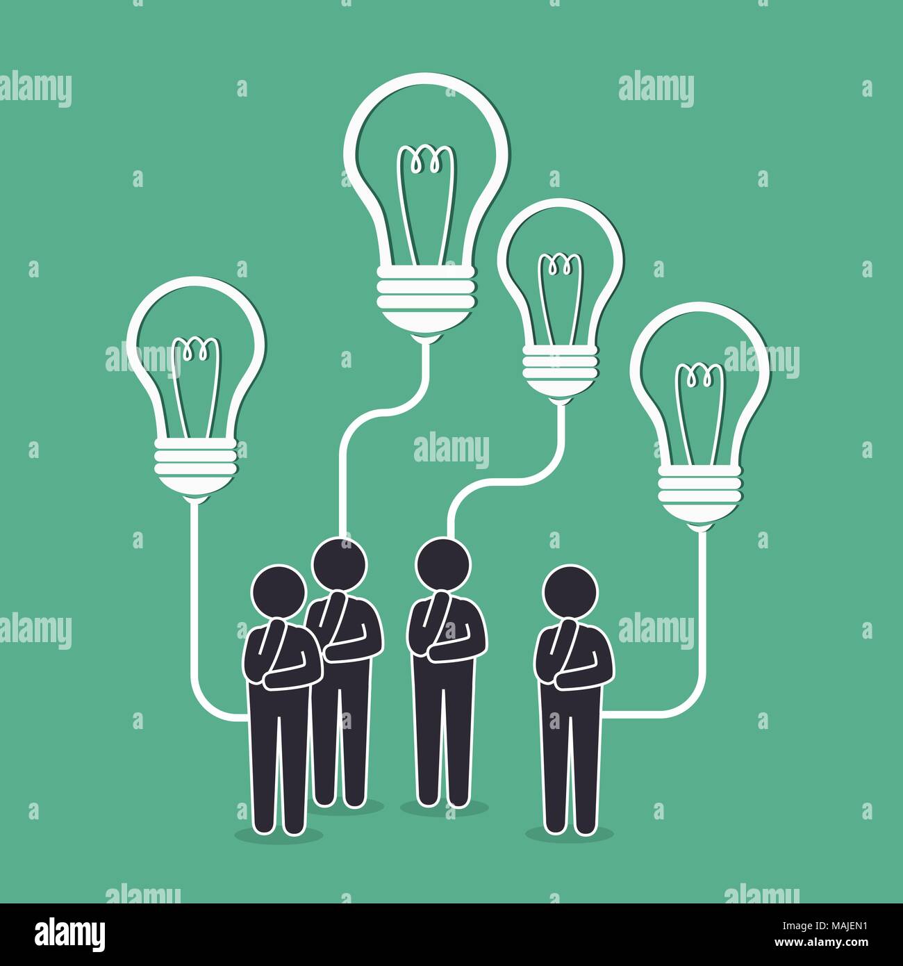 Big idea, creative and intelligence theme design, vector illustration ...