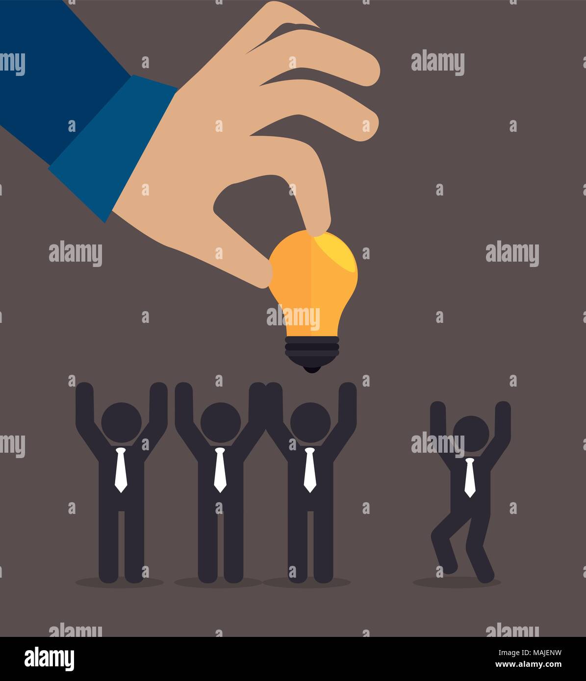 Big idea, creative and intelligence theme design, vector illustration ...