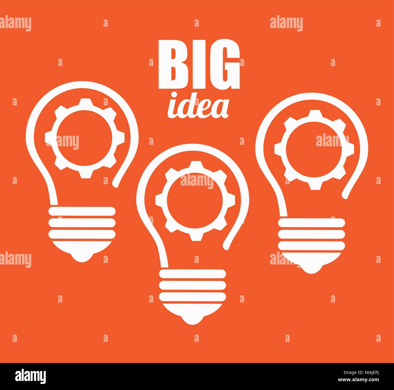 Big idea, creative and intelligence theme design, vector illustration ...