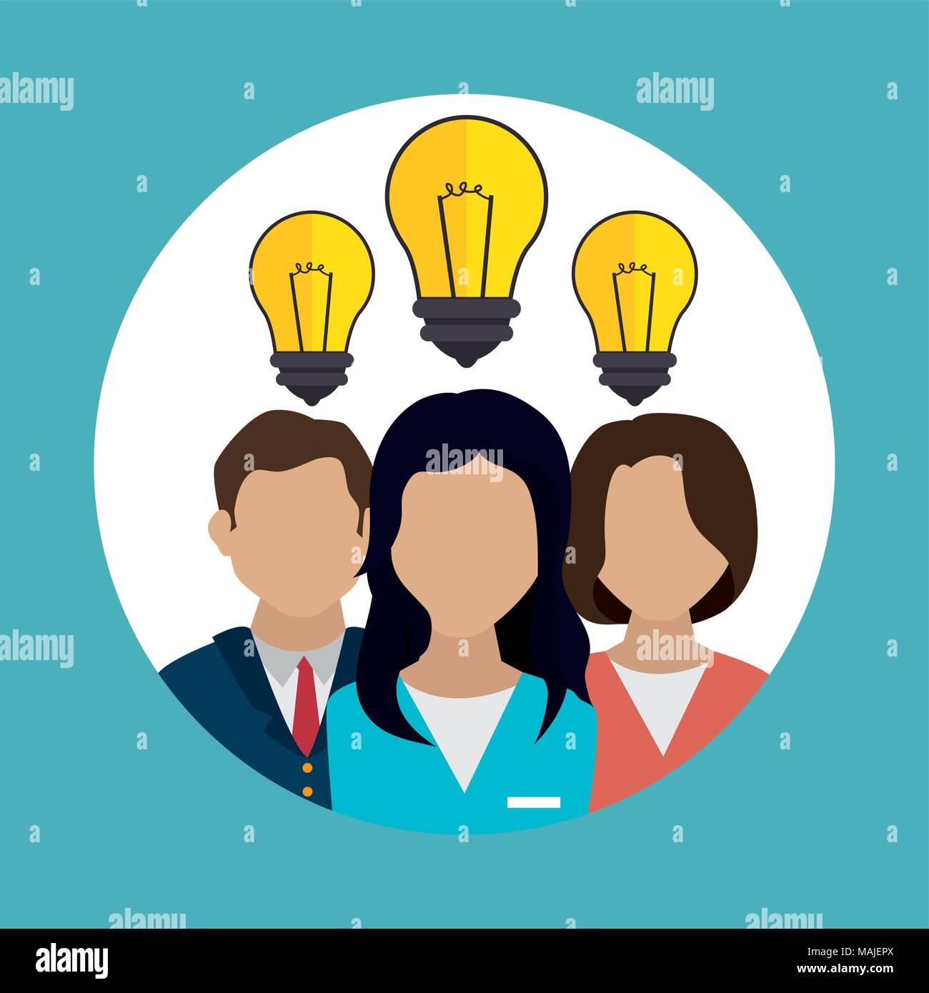 Big idea, creative and intelligence theme design, vector illustration ...