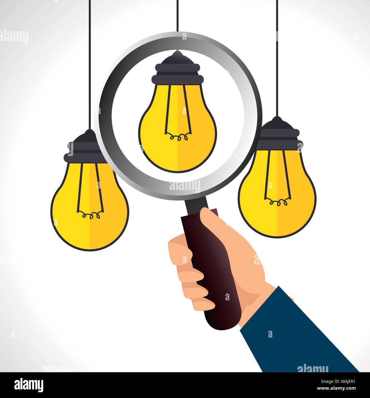 Big idea, creative and intelligence theme design, vector illustration ...