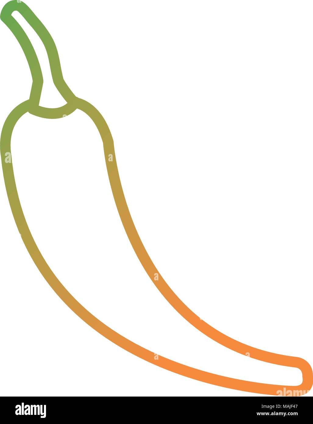 chilli pepper vegetable healthy food vector illustration design Stock ...