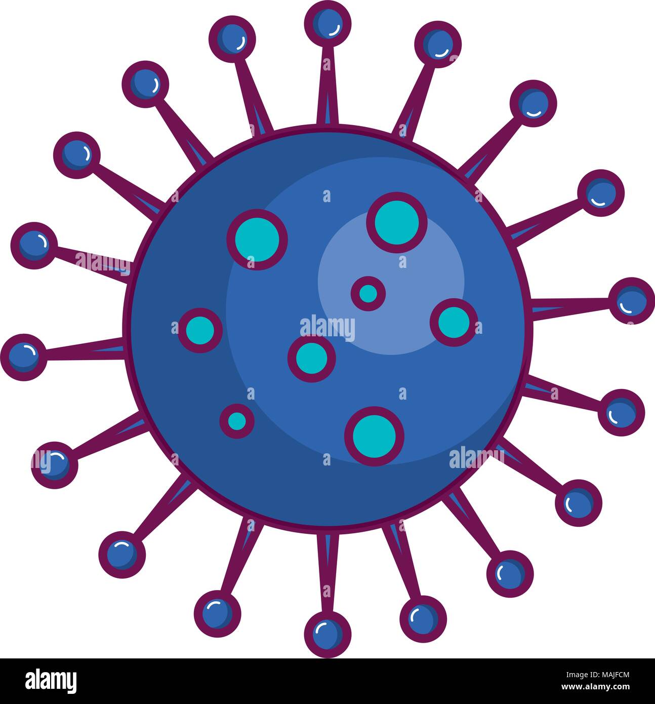 unicellular bacteria laboratory icon vector illustration design Stock ...