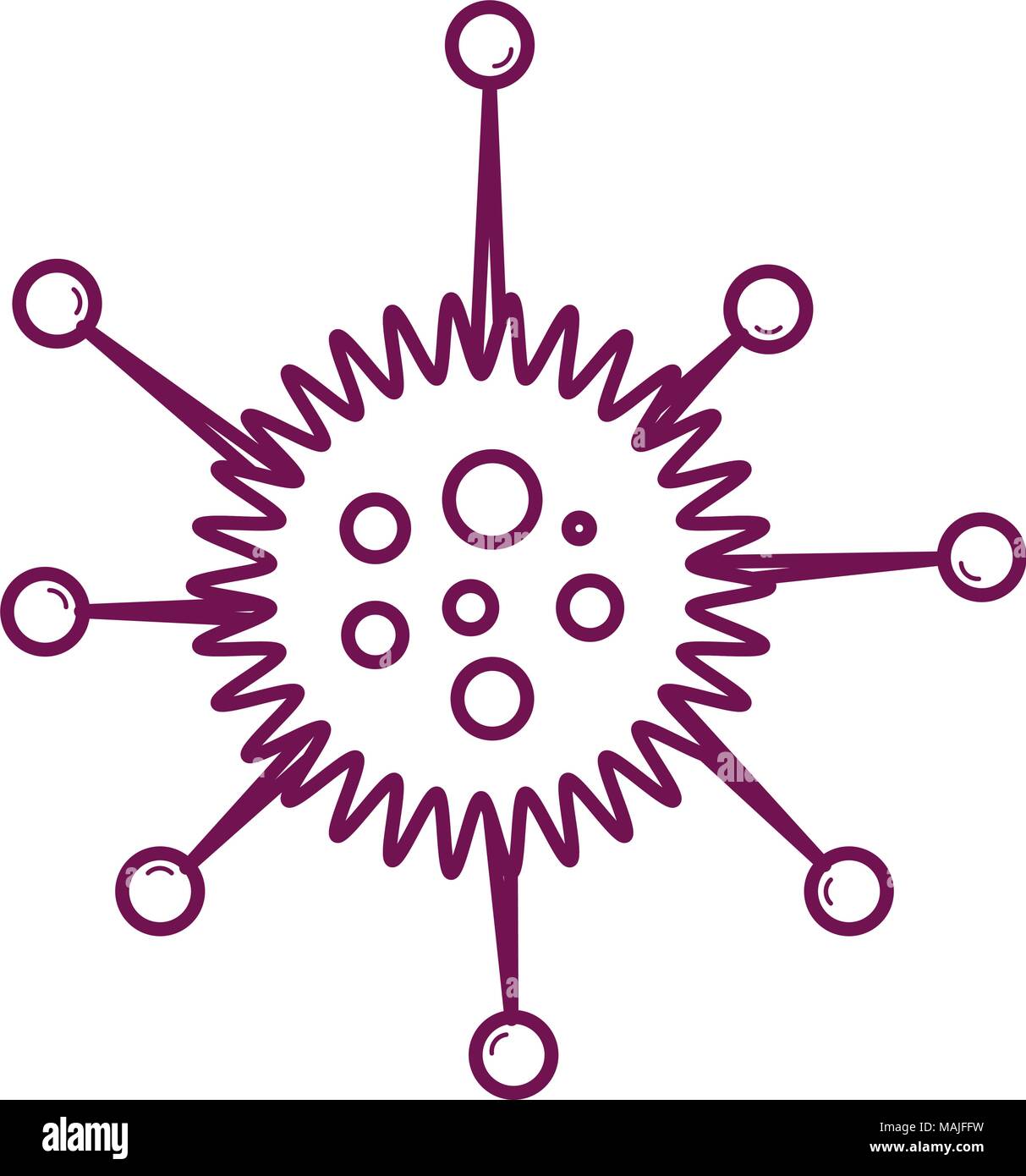 unicellular bacteria laboratory icon vector illustration design Stock ...