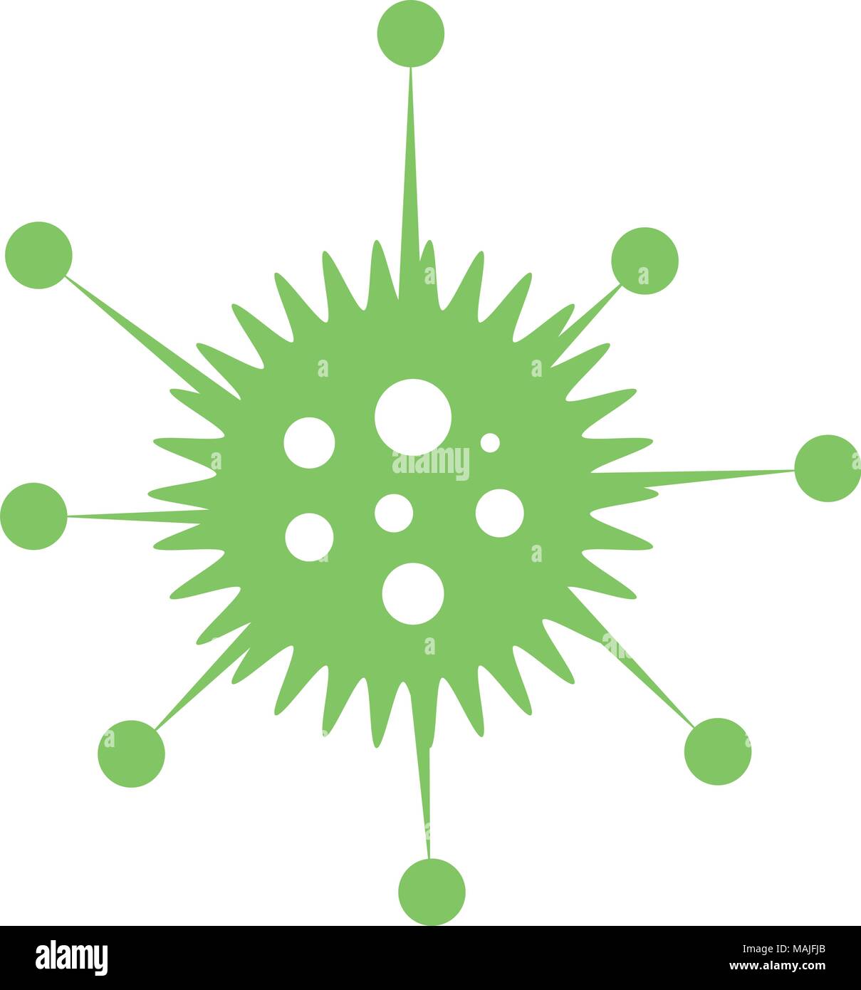 unicellular bacteria laboratory icon vector illustration design Stock ...