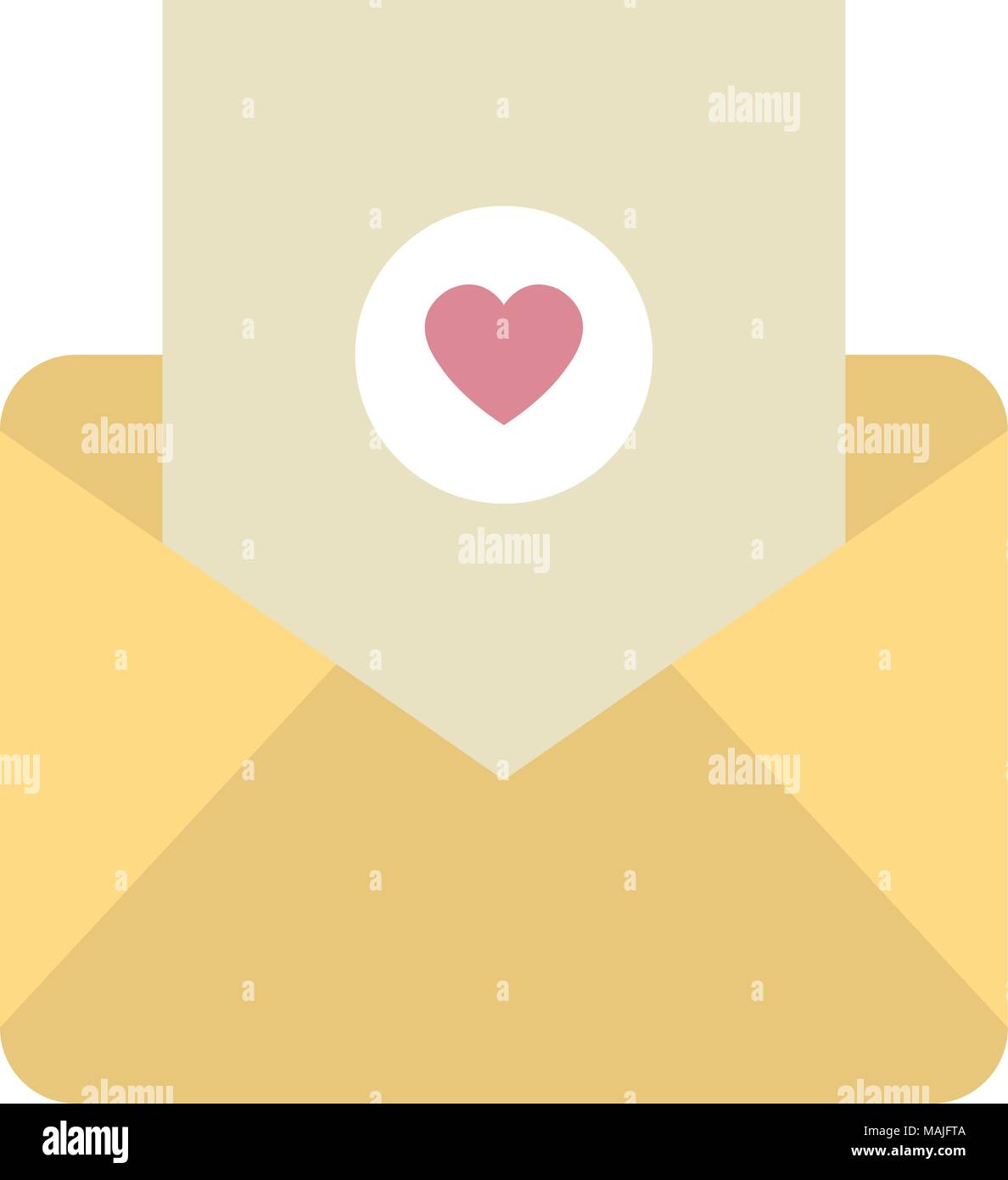 envelope with heart love vector illustration design Stock Vector Image ...