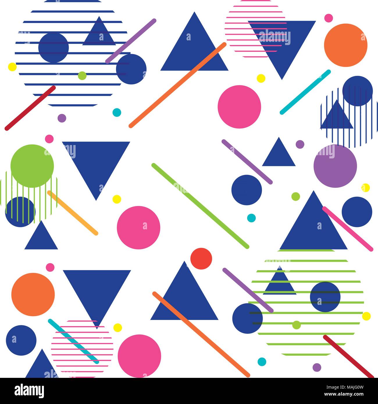 geometric figures art work background vector illustration design Stock ...