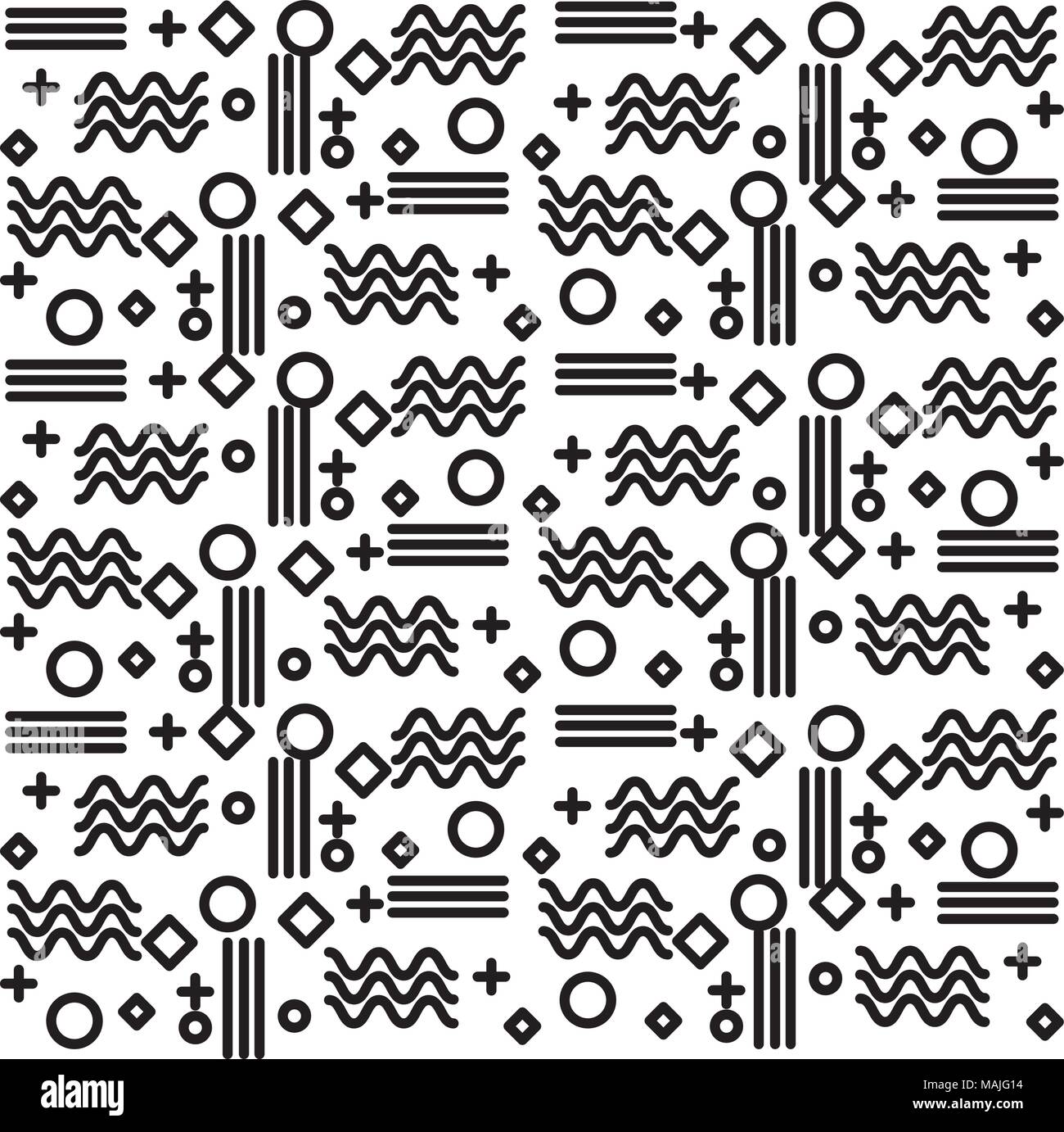 geometric figures art work background vector illustration design Stock ...