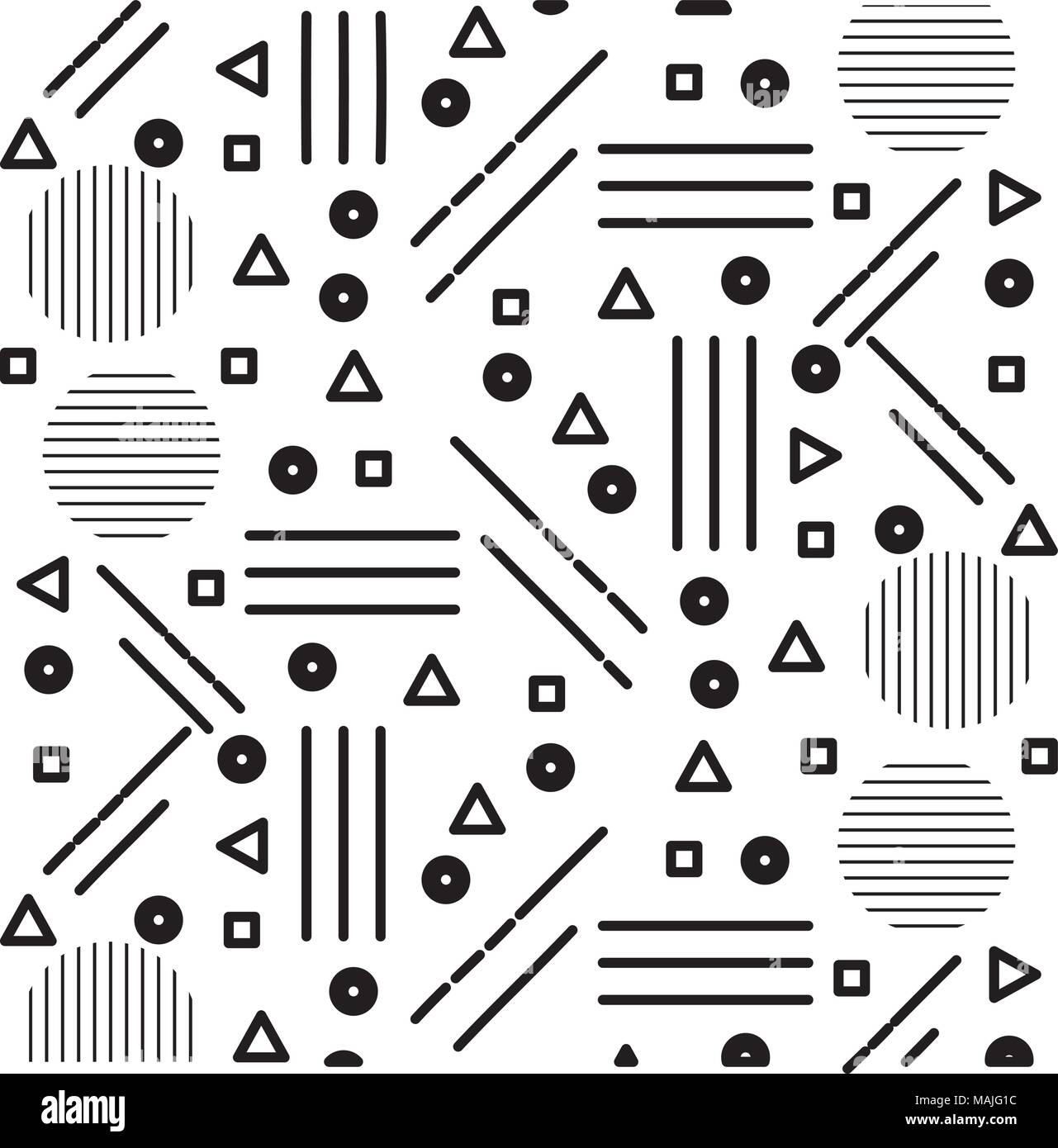 geometric figures art work background vector illustration design Stock ...