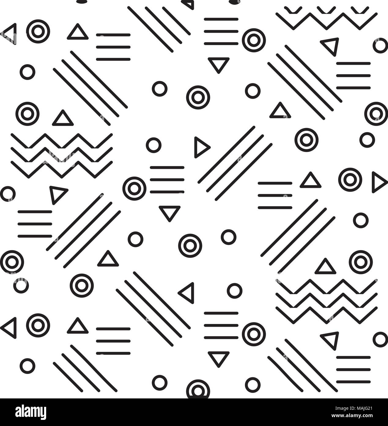 geometric figures art work background vector illustration design Stock ...