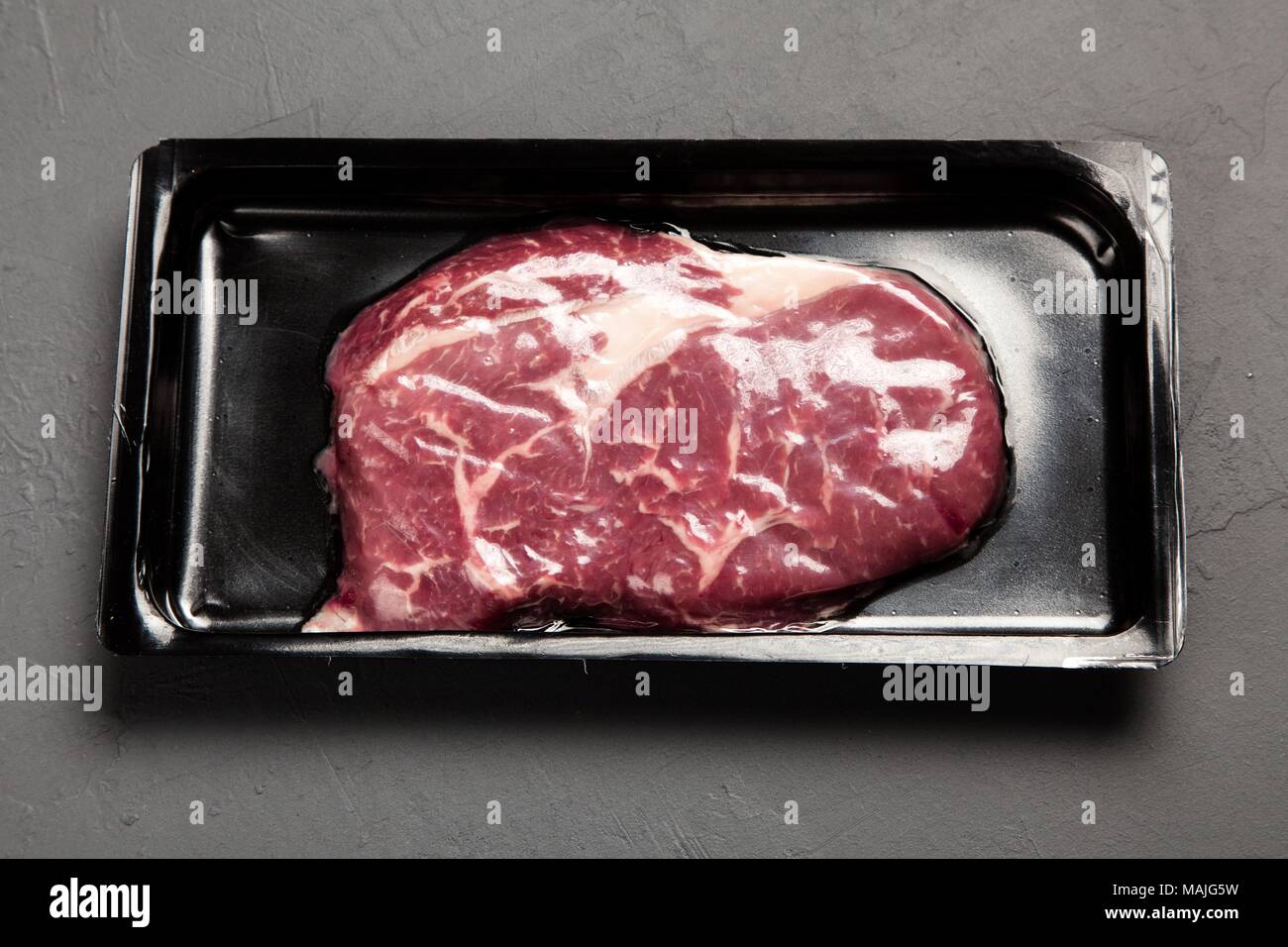 Raw Steak In Package